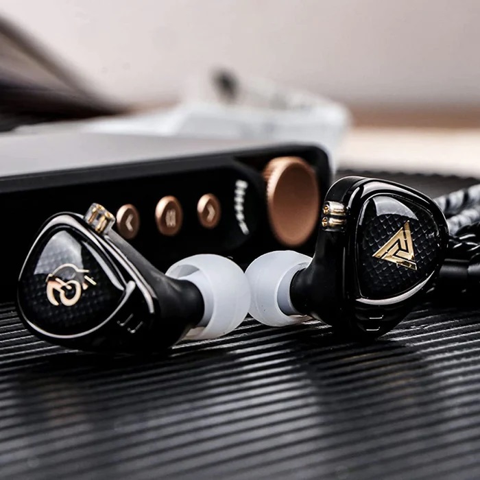 QKZ x HBB Khan 2DD Dynamic Driver HiFi IEM with 3D Printed Ergonomic ...