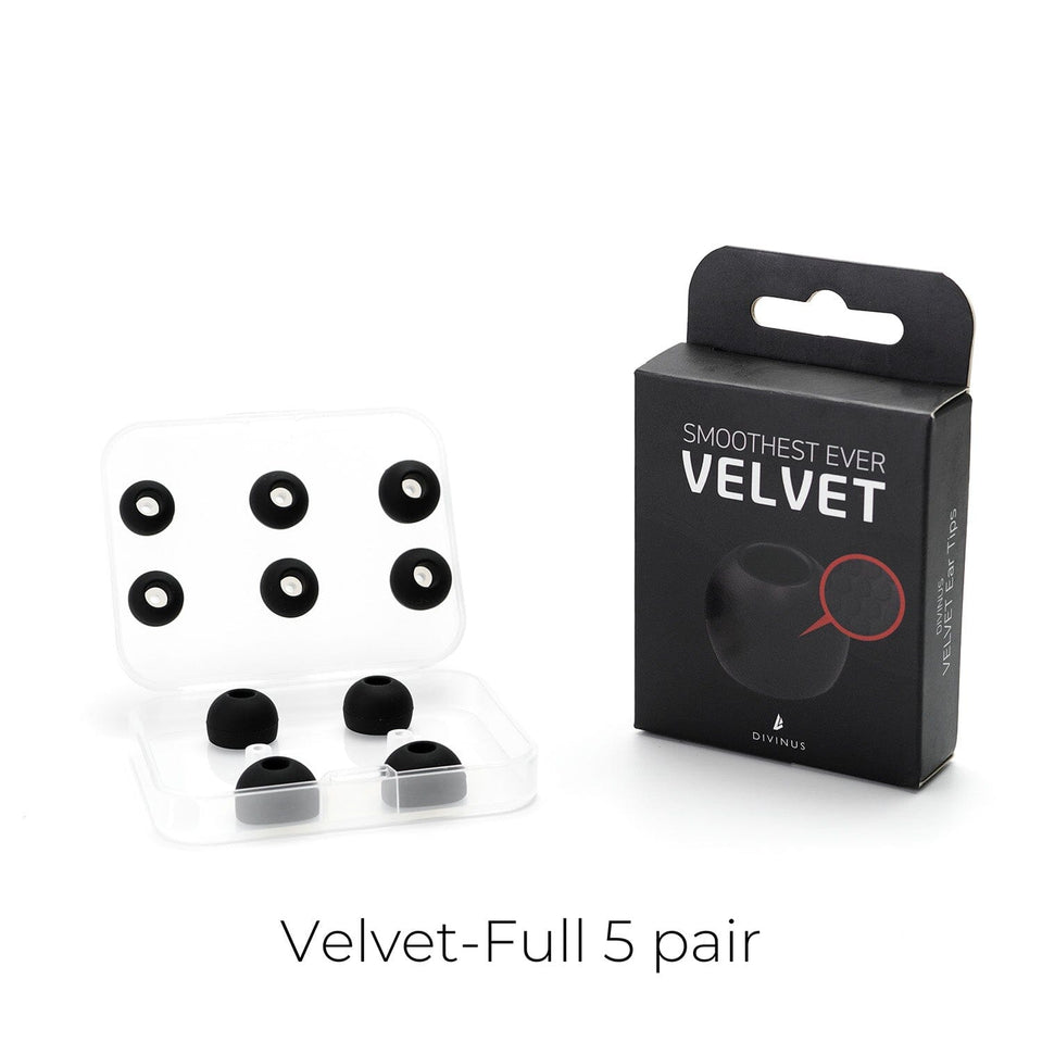 DIVINUS Velvet Silicone Eartips For 3-5mm Nozzle